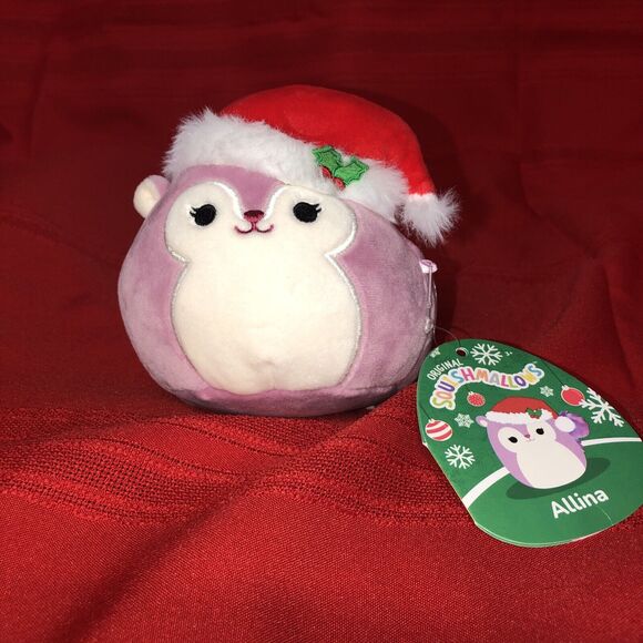 Squishmallows | Toys | Squishmallows Allina The Squirrel 5 Santa Hat ...
